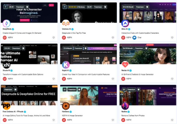 Undress AI - 21 Deepnude Image Generators 2025 (Free & Paid)