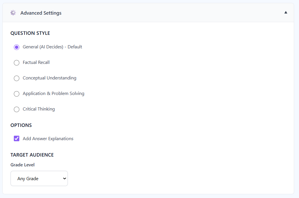 AI Quiz Generator – Create Quizzes Instantly Online Free
